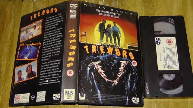 TREMORS VHS VIDEO Big Box Ex Rental Cert CIC £7.99 - PicClick UK