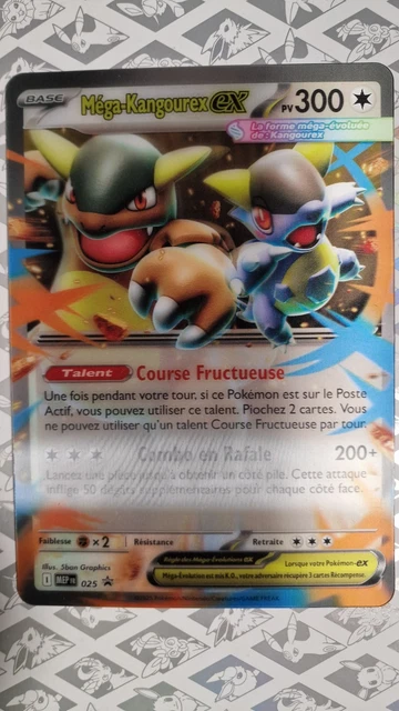 CARTE POKEMON JUMBO - MEGA Kangourex EX 025 PROMO FR Mega Evolution EUR ...