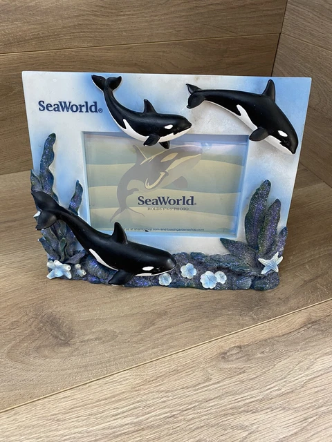 VINTAGE SEAWORLD 3D Orca Killer Whale Orlando 4x6 Photo Frame £19.99 ...