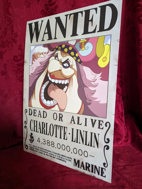 ONE PIECE WANTED BOUNTY POSTER CHARLOTTE LINLIN (BIG MOM)|anime|manga ...