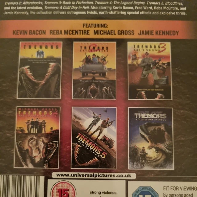 TREMORS - 6 Film Complete Collection [DVD] New Unsealed *Damaged case ...