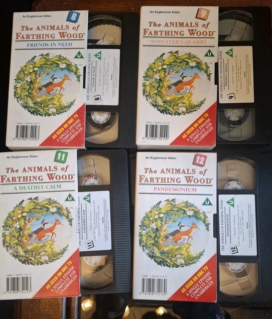 THE ANIMALS OF Farthing Wood VHS Video Cassettes Tapes Vol 7 8 9 11 12 ...