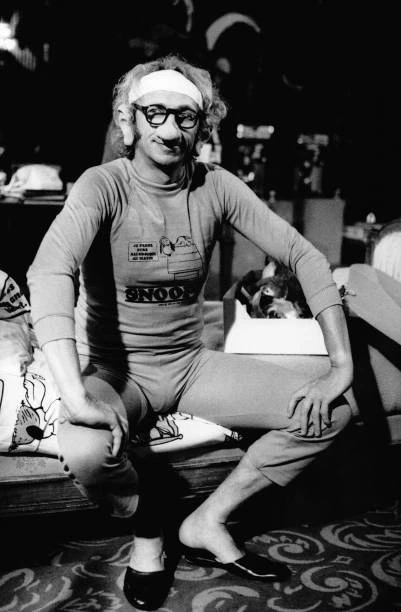 FRENCH ACTOR PIERRE Richard during the filming of the film? Le 1970s ...