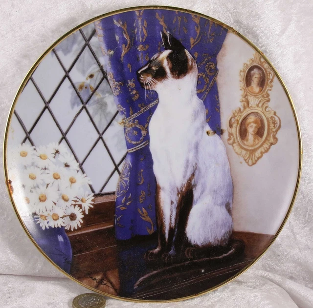 THE FRANKLIN MINT Statuesque siamese Daphne Baxter limited edition ...