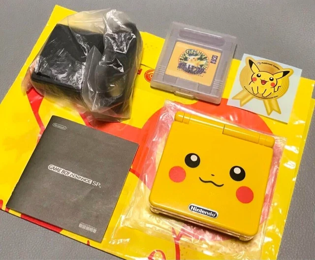 NINTENDO GAME BOY Advance SP POCKET MONSTER Pokemon Center Pikachu ...
