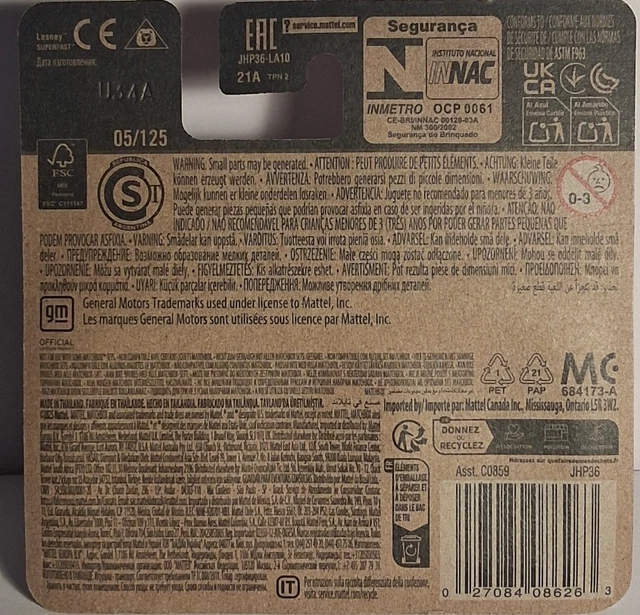 MATCHBOX 🏁 SUPERFAST 2026 🏁 2016 Chevy Colorado Extreme #05/125 Neuf ...