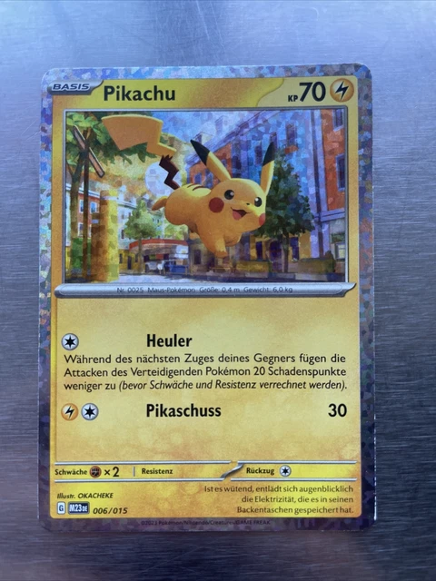 POKEMON KARTE PIKACHU Holo - 006/015 - 2023 MC Donalds Set - Deutsch ...
