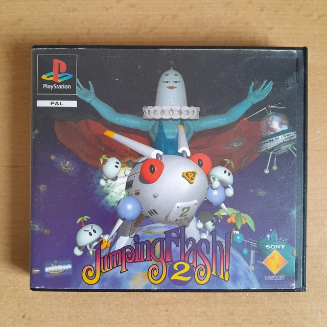 JUMPING FLASH! 2 | Sony PlayStation 1 PS1, UK PAL | Rare Rental Version ...