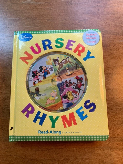 DISNEY NURSERY RHYMES Read Along Storybook And CD Board book USA Seller ...