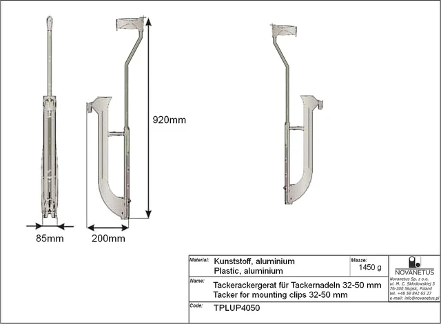 TACKER PER PORTATUBI Riscaldamento a Pavimento, Clip per Tubo PEX PERT ...