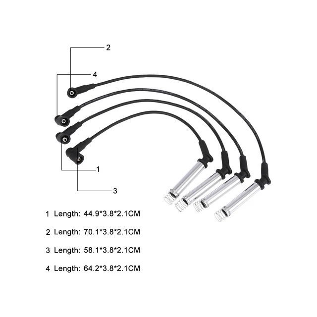 ZÜNDKABELSATZ SATZ ZÜNDKABEL Zündleitung Zündleitungssatz Für Ford Ka 1.3 02-08 EUR 15,99 ...