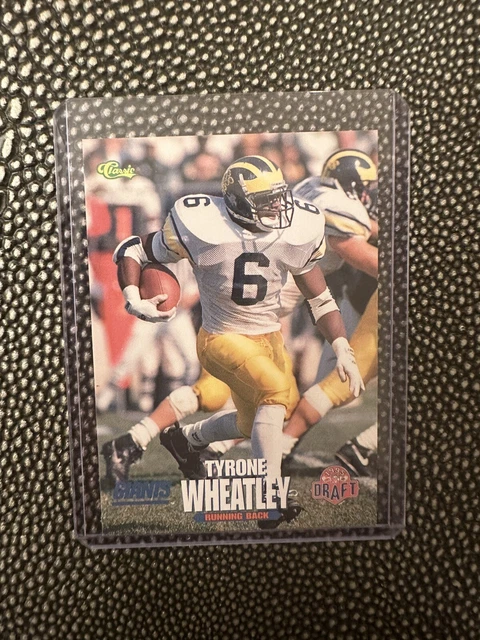 1995 CLASSIC DRAFT Rookie #17 TYRONE WHEATLEY Michigan New York Giants ...