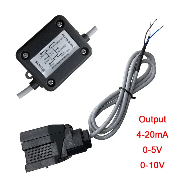 TRANSDUCER TRANSMITTER MODULE 5V 10V 4-20mA Linear Displacement Sensor ...