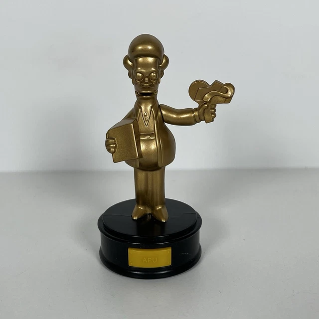 BURGER KING THE Simpsons Movie APU GOLD TALKING Statue Figure Toy 2007 ...