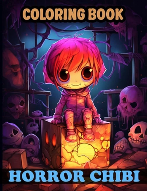 HORROR CHIBI COLORING Book: Creepy Chibi Coloring Pages With Creepy and ...