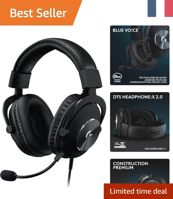 CASQUE DE GAMING Professionnel Logitech G Pro X SE : Son Surround et ...