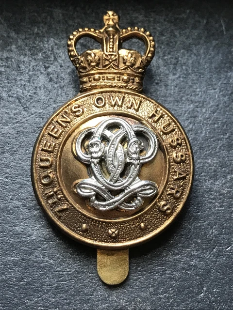 7TH QUEENS OWN Hussars Original British Army Cap Badge Tank Corps £14. ...