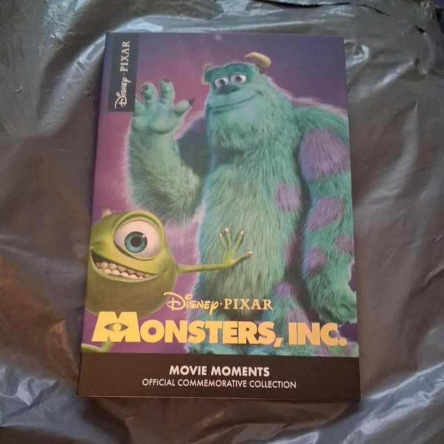 DISNEY MONSTERS INC Silver Coin Set Pixar Movie Moments 6 Colour Coin ...