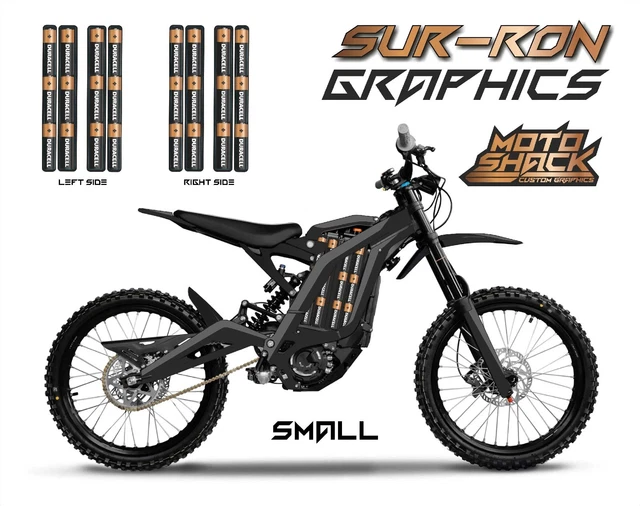 BATTERY GRAPHICS FOR Sur-Ron Light Bee Surron Wrap Sticker Duracell ...