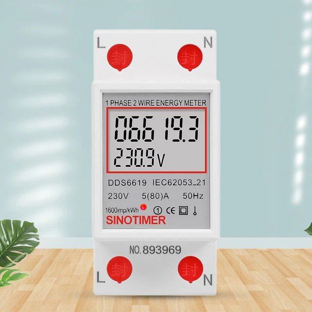 DIGITAL ELECTRICAL LOAD Analyzer 220V 230V KWH Electric Meter for ...