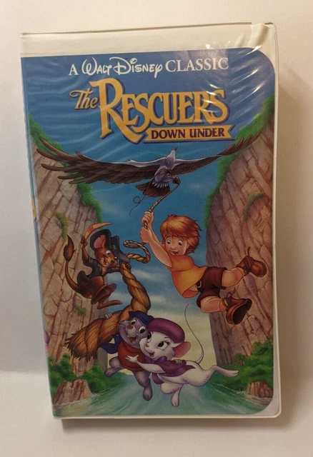 THE RESCUERS DOWN Under (Vhs, 1991) Walt Disney Black Diamond Classic ...