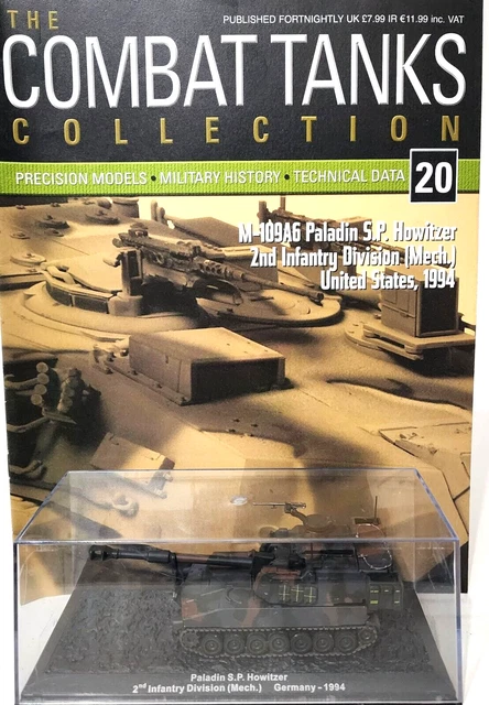 COMBAT TANKS 1:72 #20 Paladin S.P. Howitzer. 2nd Infantry Division ...