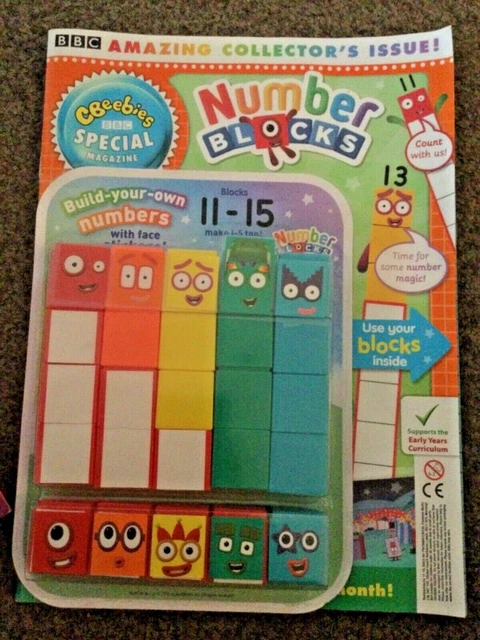 CBEEBIES NUMBERBLOCKS MAGAZINE Issue 142. Number Blocks 11-15. New £14. ...