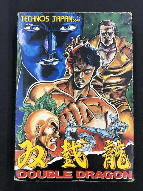 DOUBLE DRAGON DOUBLE Dragon Famicom software TECHNOS JAPAN With box ...