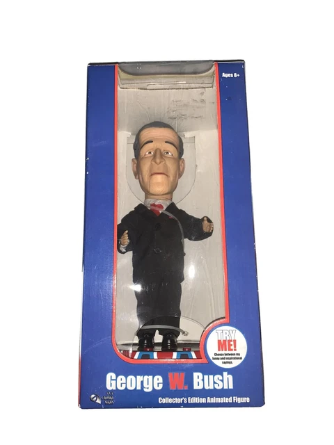 2004 GEORGE W. BUSH Collector's Edition Animated Figure GEMMY Original ...