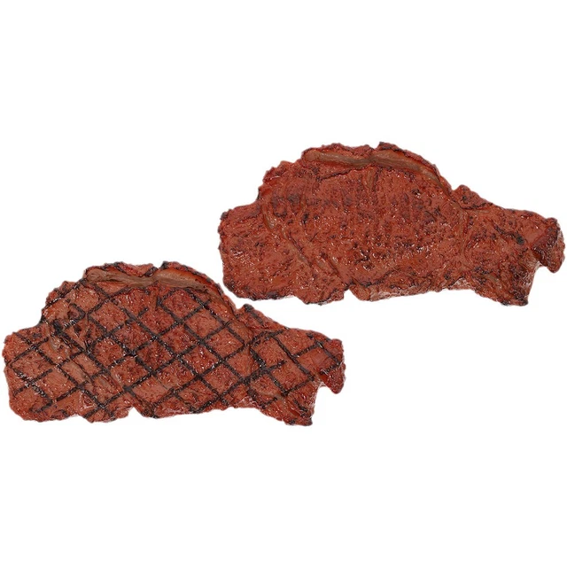 10 PCS FAKE Steak Prop Photography Steak Model Kids Pretend Play Toy ...