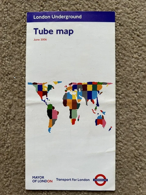 5 X LONDON UNDERGROUND TUBE MAPS GLOBAL UNDERGROUND MAP - VARIED ...