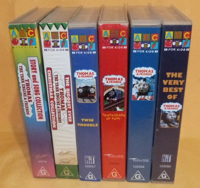 6 VHS TAPES Thomas The Tank Engine And Friends Abc Kids Ringo Starr ...