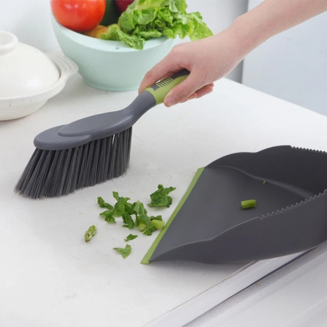 SMALL SWEEP DESK Broom Dustpan and Brush Set Floors/Tables/Animal Cages ...