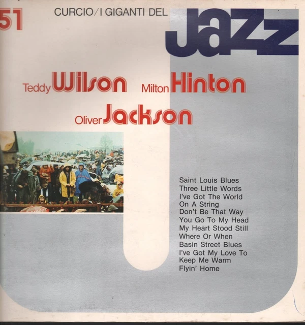 TEDDY WILSON MILTON Hinton Oliver Jackson I Giganti Del Jazz LP vinyl ...