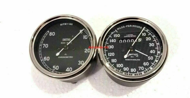 SMITHS REPLICA 150 Mph Speedometer 8,000 Rpm Tacho Speedo For Bsa ...