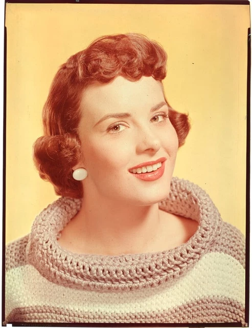 JEAN PETERS FRAPPE Vivid Couleur 1950's Glamour Pose Original 8x10 ...