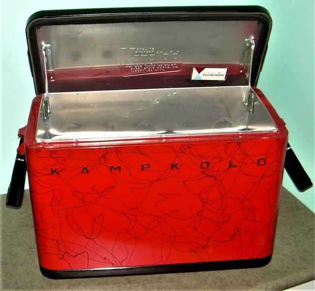 KAMP KOLD ICE Chest Cooler Jackson Pollock Style Design With Original ...