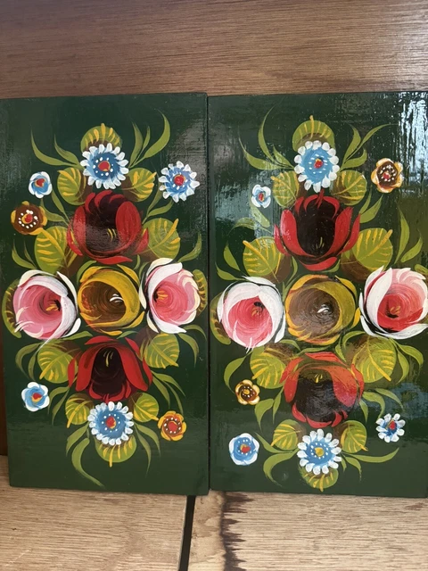 NARROWBOAT BARGEWARE hand painted Canal Art roses and castles Panels £ ...