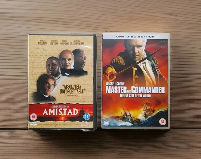 MASTER AND COMMANDER / Amistad DVD - Period Drama Ship Adventure - 2 ...