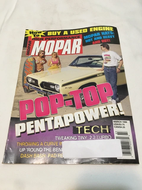 MOPAR HIGH PERFORMANCE Magazine March 1996 Back Issue £9.54 - PicClick UK
