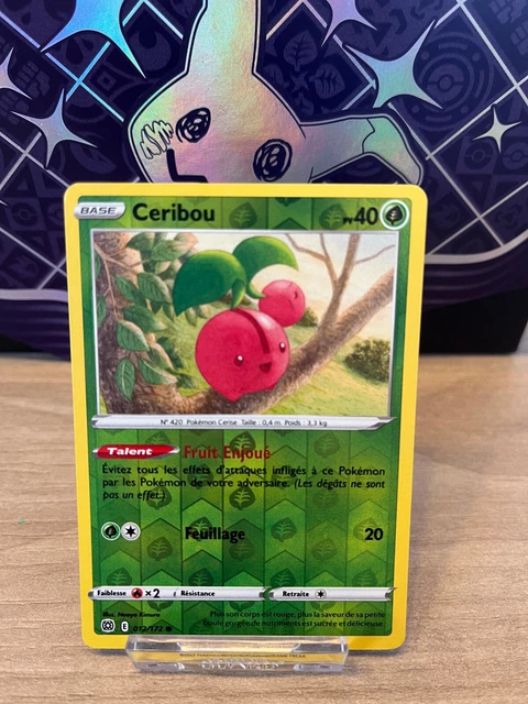 CARTE POKÉMON CERIBOU Reverse- FR - EB9/Stars Etincelantes - 012/172 ...
