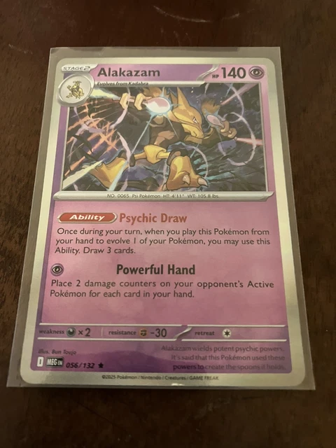POKÉMON TCG - Mega Evolution - Alakazam - Rare Holo - 056/132 £1.18 ...