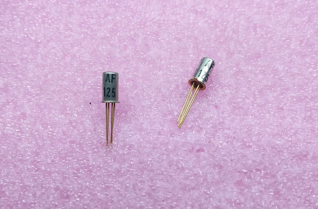 1 PC. AF125(5R) Germanium transistor PNP Gold Plated Leads CS = TO72 £3 ...