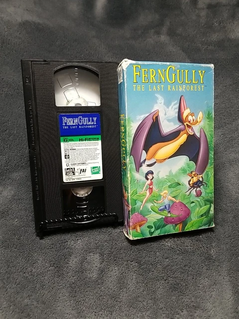 FERN GULLY THE Last Rainforest Vhs Tape 1990 Fox Video Tim Curry 20th ...