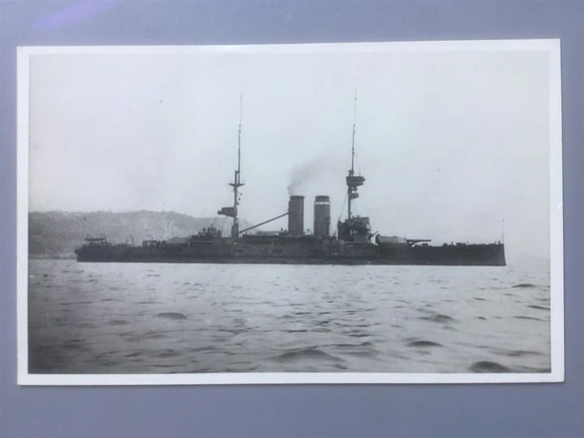 HMS COMMONWEALTH WW1 battleship 1911 starboard view RP postcard £2.25 ...