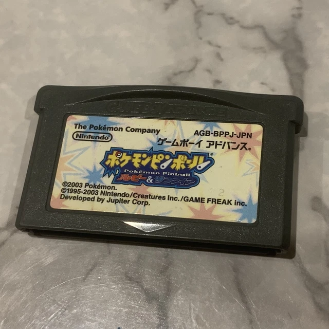 POKEMON POKÉMON PINBALL GameBoy Advance Game Boy Ruby Sapphire Pocket ...