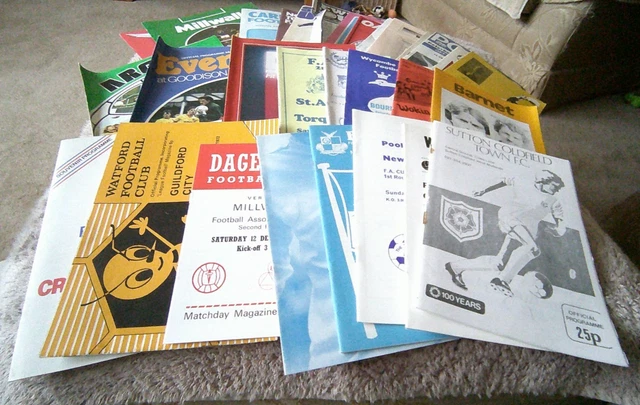 FA CUP - Non Leage v League 120 - 1960's to 1980's - Some Maybe Rare £ ...