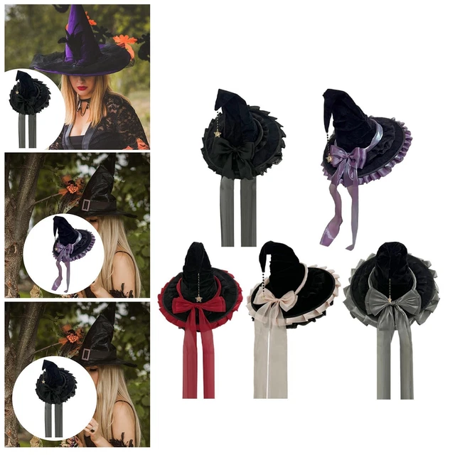 HALLOWEEN WITCH HAT Comfortable Headgear for Photo Props Costume Party ...