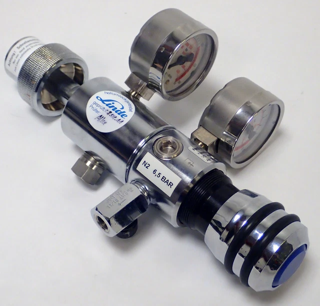 LINDE FMD 202-18 Two Stage Cylinder Pressure Regulator 230 Bar, Nos ...