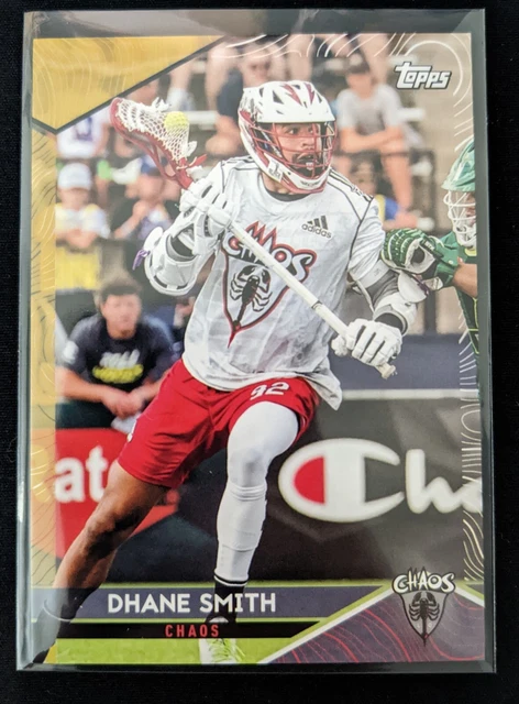 DHANE SMITH 2022 Topps Premier Lacrosse League PLL or parallèle #07/50 ...